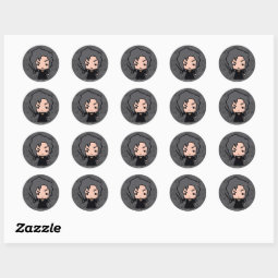Bellatrix Cartoon Character Art Classic Round Sticker | Zazzle