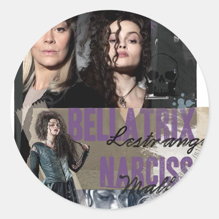 Bellatrix Lestrange and Narcissa Malfoy Classic Round Sticker | Zazzle