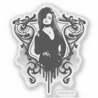 Bellatrix Lestrange Dark Arts Design Sticker | Zazzle