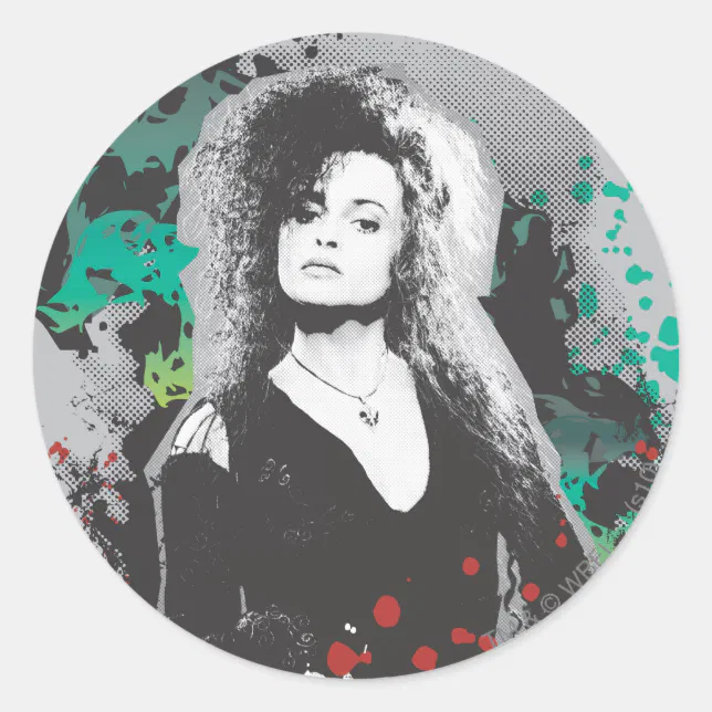 Bellatrix Lestrange Graphic Logo Classic Round Sticker | Zazzle