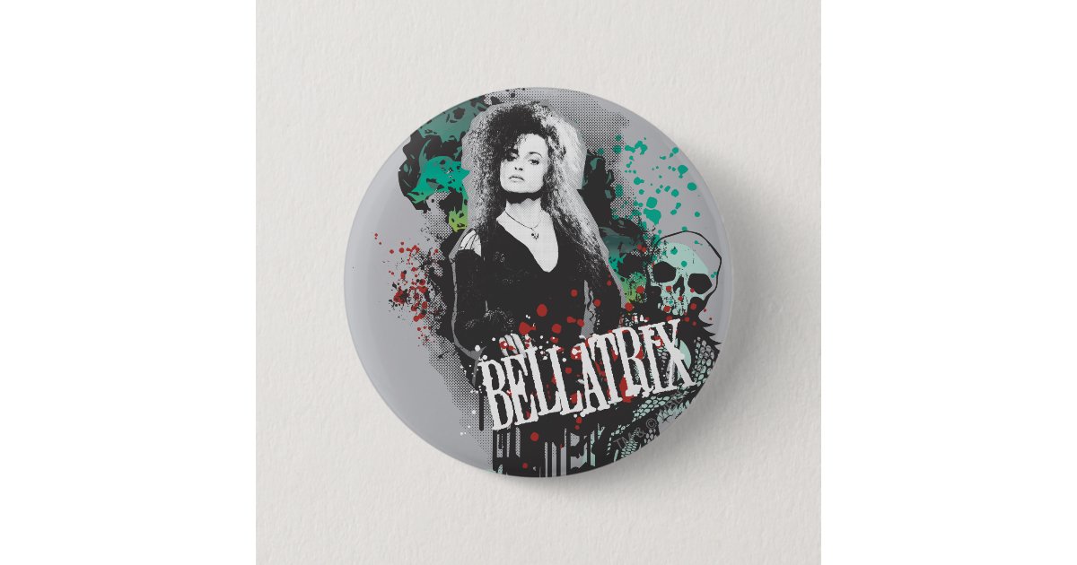 Bellatrix Lestrange Graphic Logo Pinback Button | Zazzle