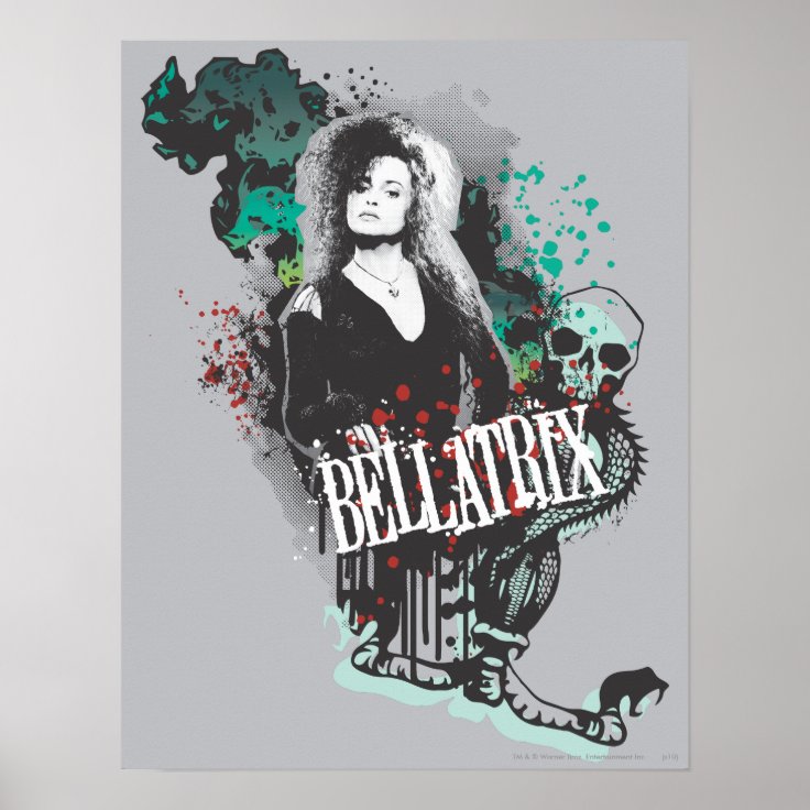 Bellatrix Lestrange Graphic Logo Poster | Zazzle