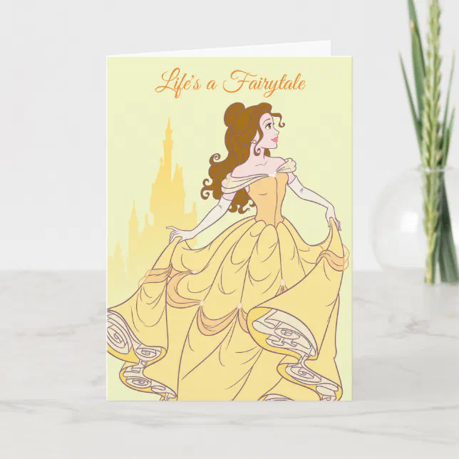 Belle & Castle Graphic Card | Zazzle