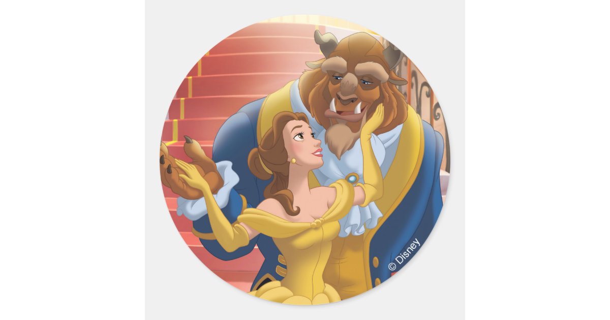 Belle | Fearless Classic Round Sticker | Zazzle