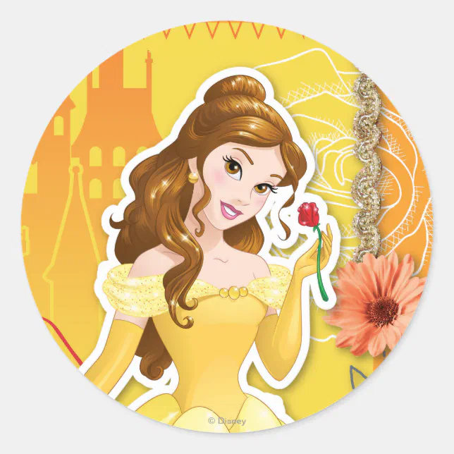 Belle - Inspirational Classic Round Sticker | Zazzle