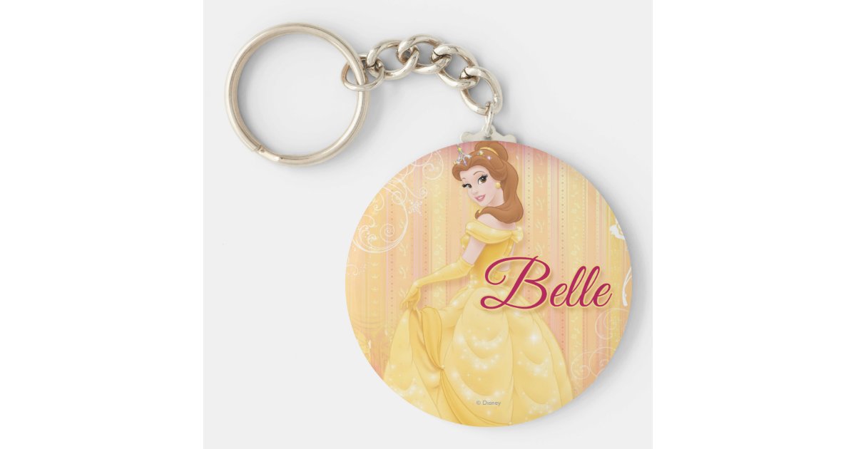 Belle Princess Keychain | Zazzle