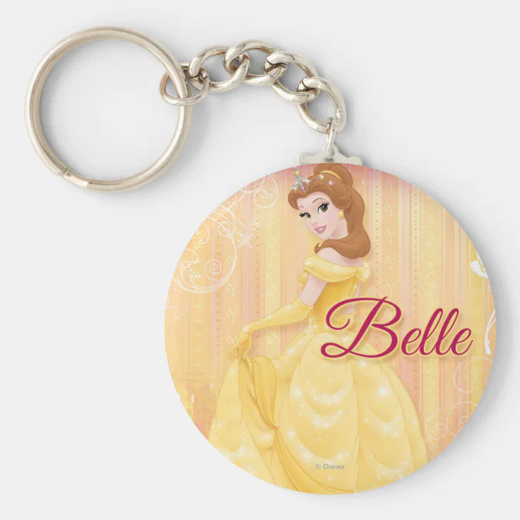 Belle Princess Keychain | Zazzle