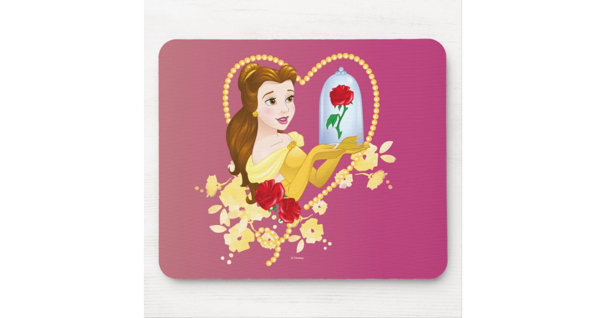 Belle | Red Roses Mouse Pad | Zazzle