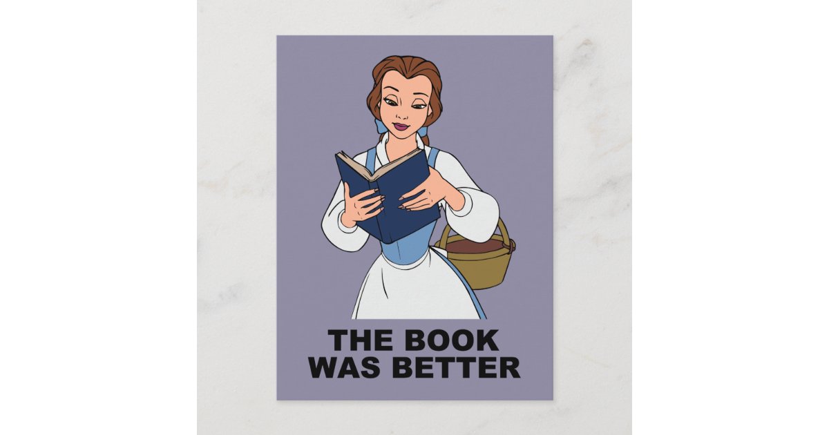 Belle | The Book was Better Postcard | Zazzle