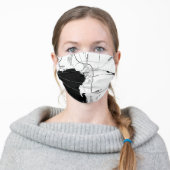 Bellingham B&W Map Face Mask | Zazzle