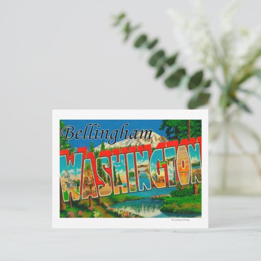 Bellingham, Washington - Large Letter Scenes Postcard | Zazzle