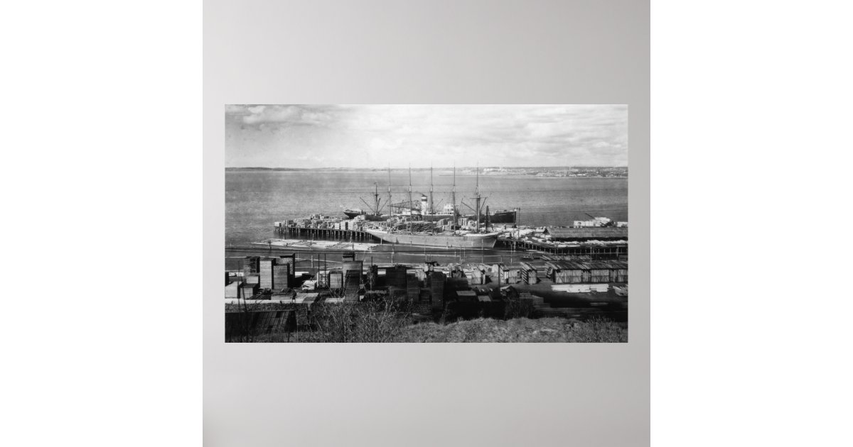 Bellingham, Washington - Ocean Vessels Poster | Zazzle