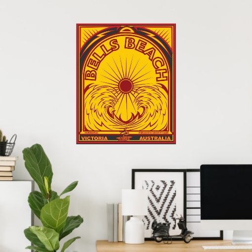 BELLS BEACH VICTORIA AUSTRALIA SURFBREAK SURFING POSTER | Zazzle