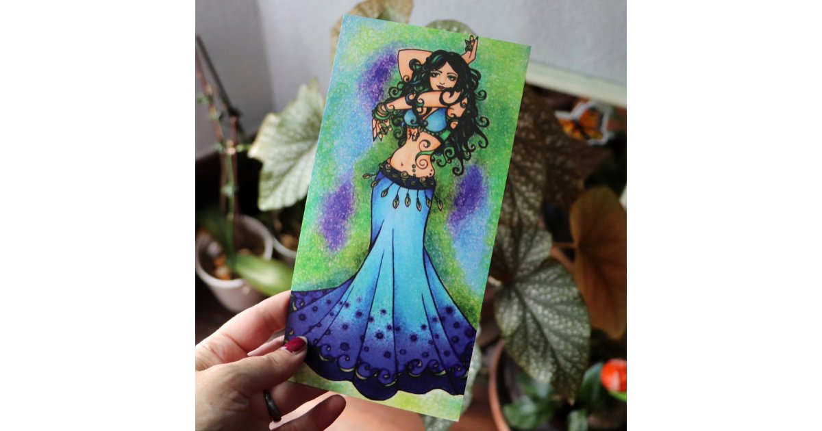 Belly Dancer Birthday Cards | Zazzle