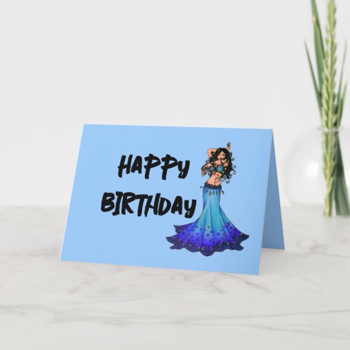 Belly Dancer Birthday Cards | Zazzle