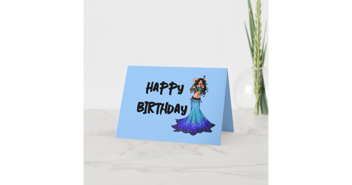 Belly Dancer Birthday Cards | Zazzle