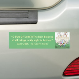 Beloved Justice Bumper Sticker | Zazzle