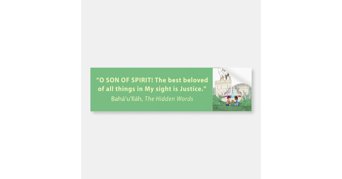 Beloved Justice Bumper Sticker | Zazzle