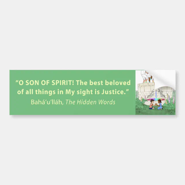 Beloved Justice Bumper Sticker | Zazzle