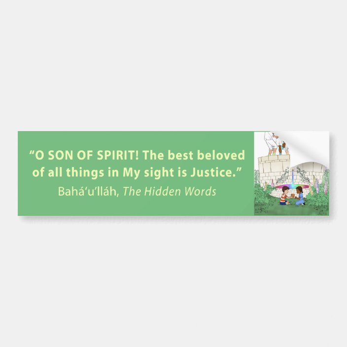 Beloved Justice Bumper Sticker | Zazzle.com