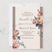 beloved Loving Memory Invitation | Zazzle
