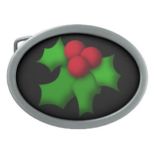 Mistletoe Belt Buckles | Zazzle