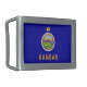 Belt Buckle with Flag of Kansas State | Zazzle