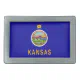 Belt Buckle with Flag of Kansas State | Zazzle