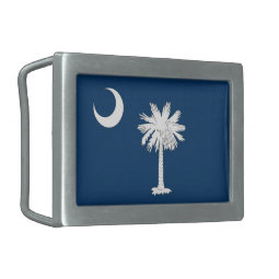 Belt Buckle with Flag of South Carolina State | Zazzle