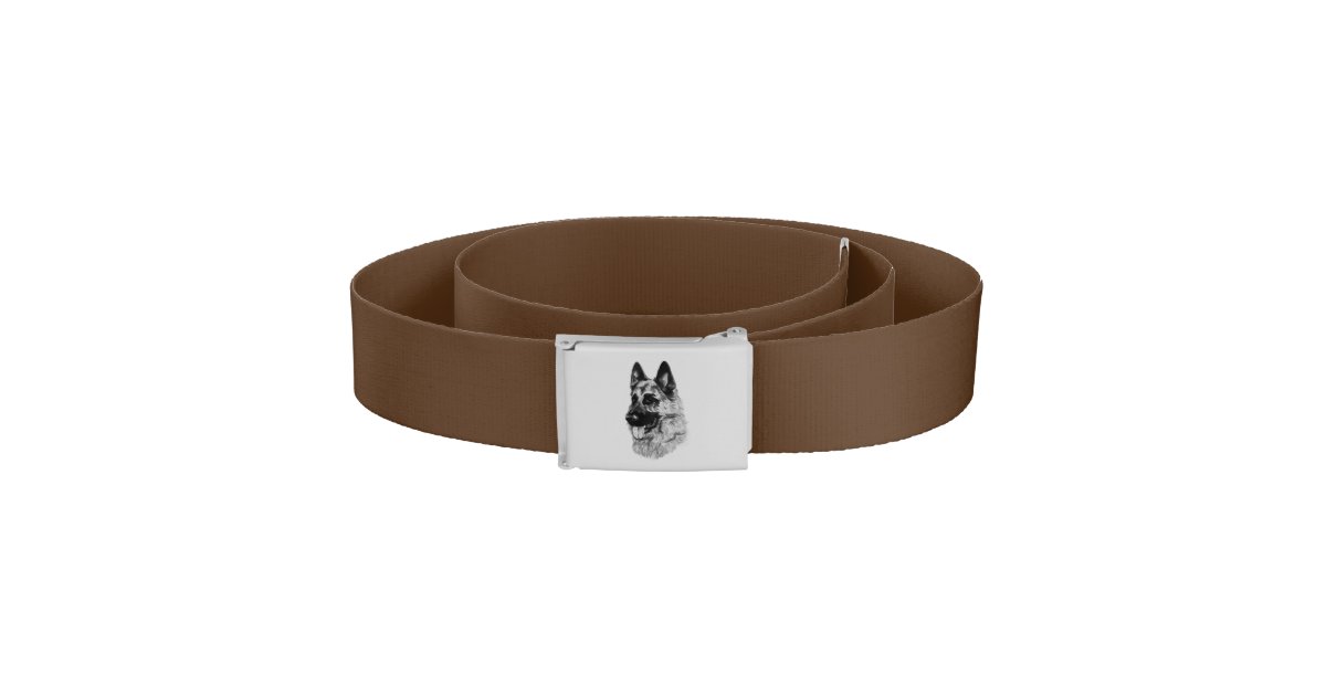 Belt with German Shepherd / Belt with Shepherd | Zazzle