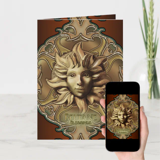 Beltane Sun Sprite Greetings Card | Zazzle