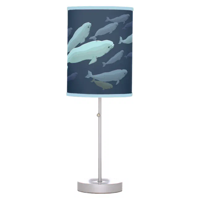 Beluga Whale Lamp Whale Art Lamps Beluga Gifts | Zazzle
