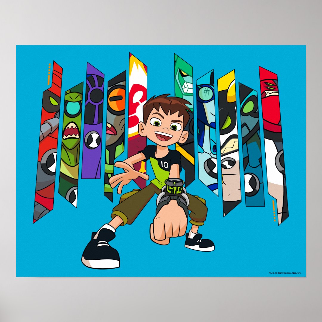 Ben 10 Alien Collection Graphic Poster | Zazzle