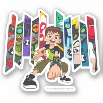 Ben 10 Alien Collection Graphic Sticker | Zazzle