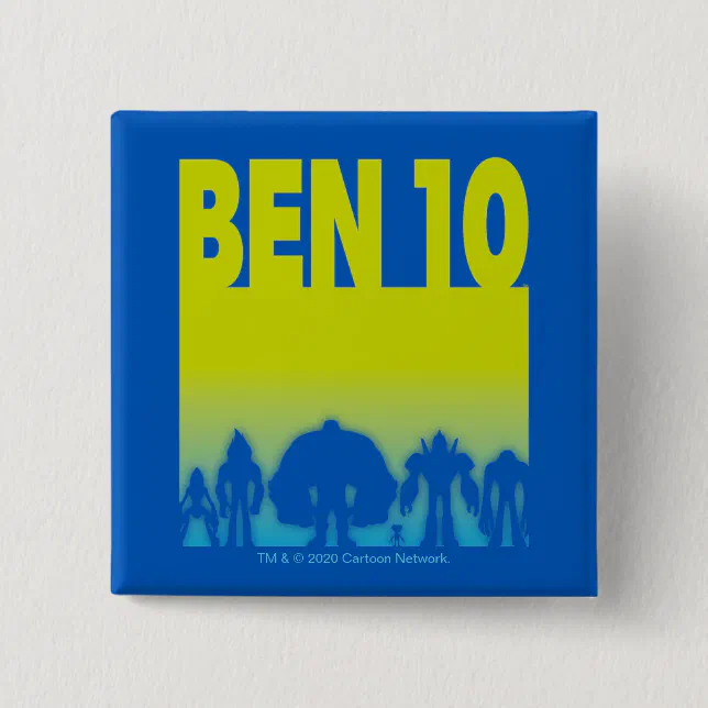 Ben 10 Alien Line-up Logo Button | Zazzle