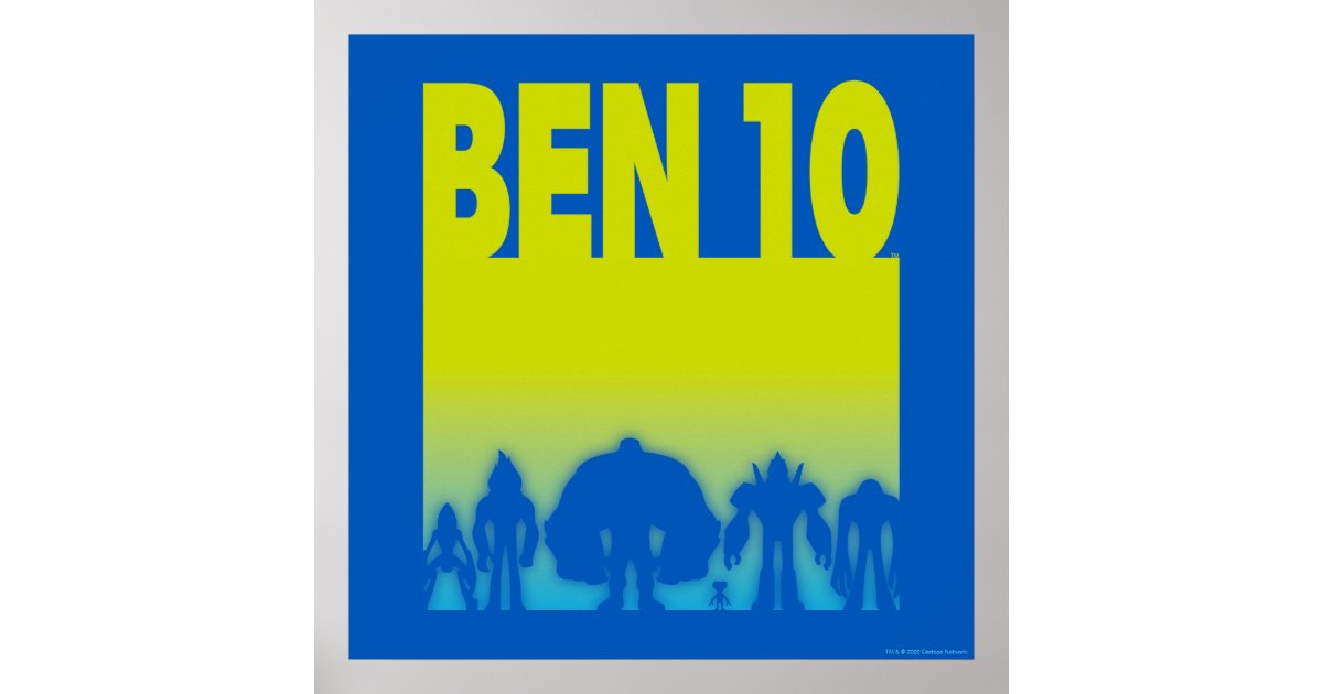 Ben 10 Alien Line-up Logo Poster | Zazzle