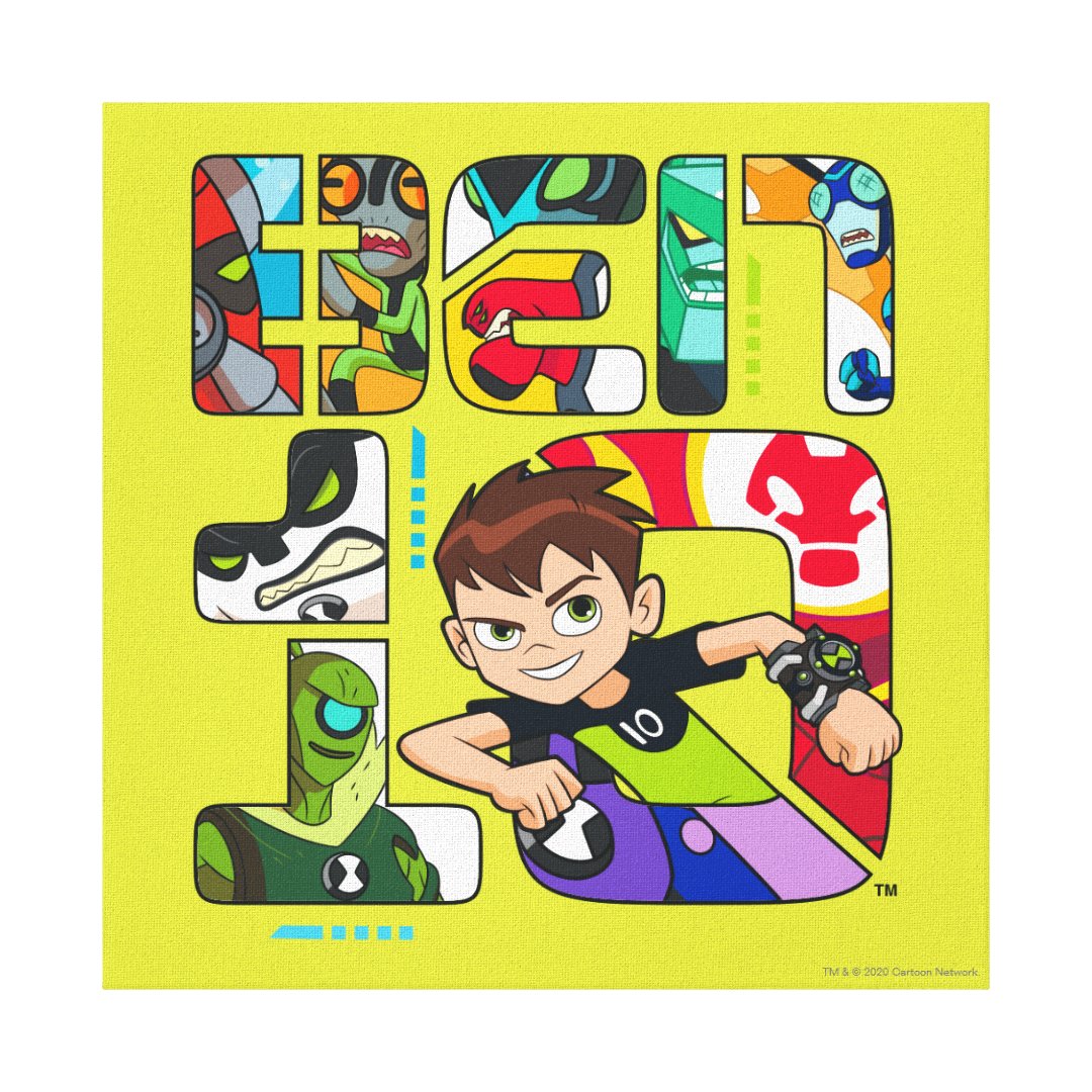 Ben 10 Alien Logo Canvas Print | Zazzle