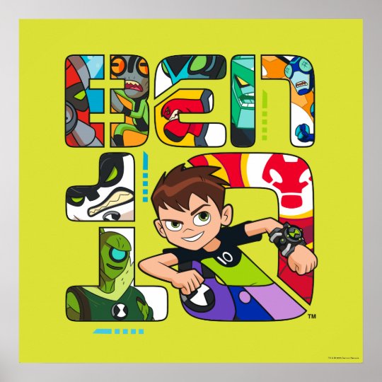 Ben 10 Alien Logo Poster | Zazzle.com