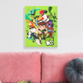 Ben 10 Alien Rush Graphic Canvas Print | Zazzle