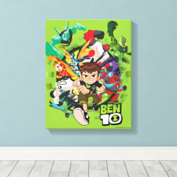 Ben 10 Alien Rush Graphic Canvas Print | Zazzle