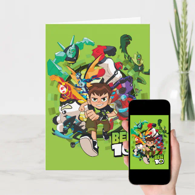 Ben 10 Alien Rush Graphic Card | Zazzle