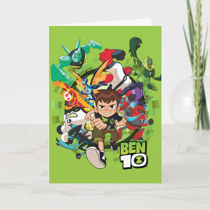 Ben 10 Alien Rush Graphic Card | Zazzle