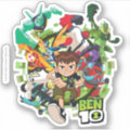 Ben 10 Alien Rush Graphic Sticker | Zazzle