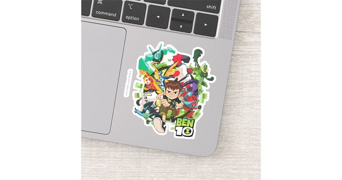 Ben 10 Alien Rush Graphic Sticker | Zazzle