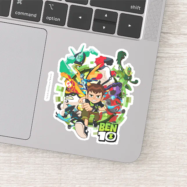 Ben 10 Alien Rush Graphic Sticker | Zazzle