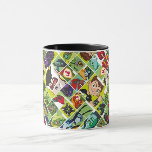 Ben 10 Alien Tile Pattern Mug | Zazzle