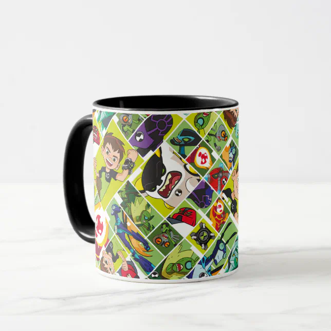 Ben 10 Alien Tile Pattern Mug | Zazzle