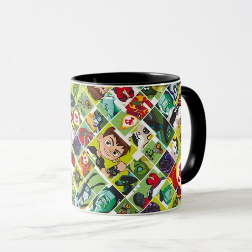 Ben 10 Alien Tile Pattern Mug | Zazzle