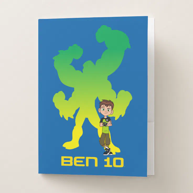 Ben 10 & Four Arms Shadow Pocket Folder | Zazzle