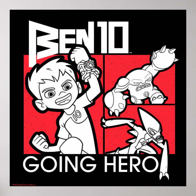 Ben 10 Going Hero Poster | Zazzle